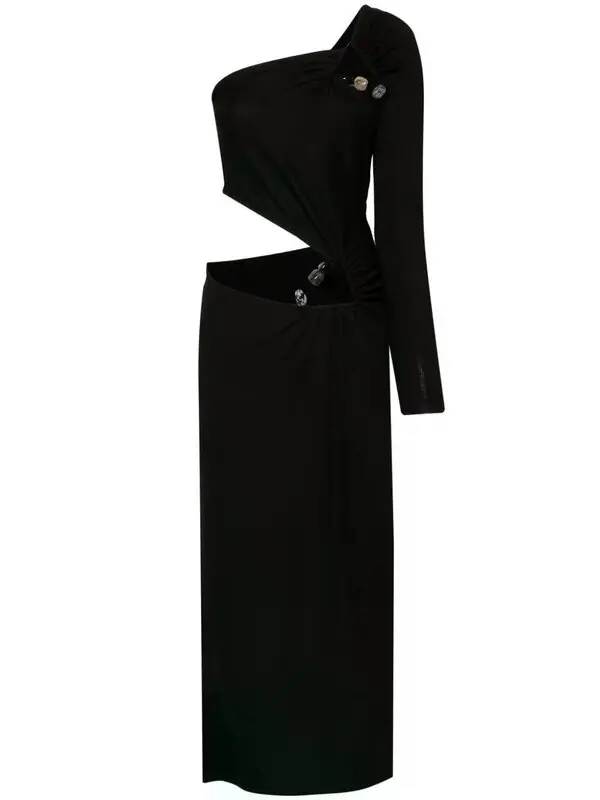 Christopher Esber Cut-out Asymmetric Maxi Dress