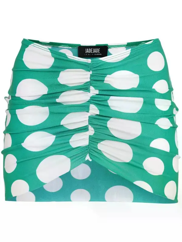 AMIR SLAMA X Jade Picon Polka-dot Mini Skirt