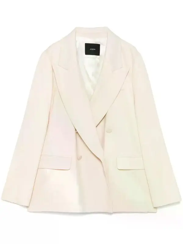 JOSEPH Jaden Double-breasted Blazer - Neutrals