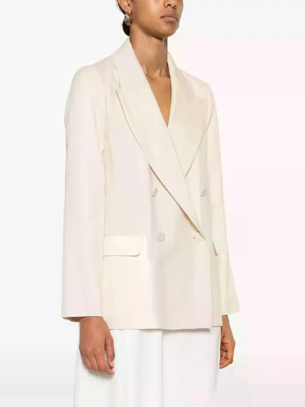 JOSEPH Jaden Double-breasted Blazer - Neutrals