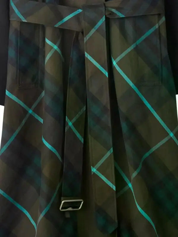 Burberry Check-plaid Reversible Trench Coat