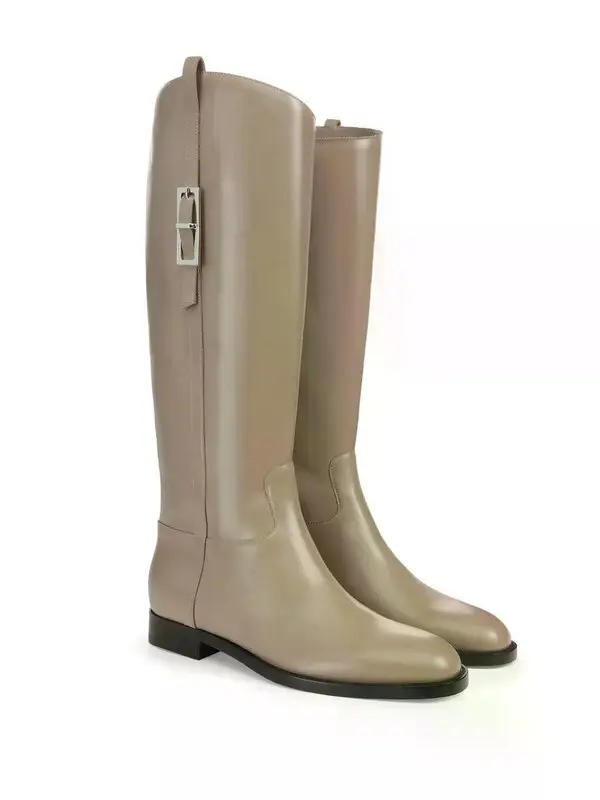 SERGIO ROSSI Knee-high Boots With Buckle Detail