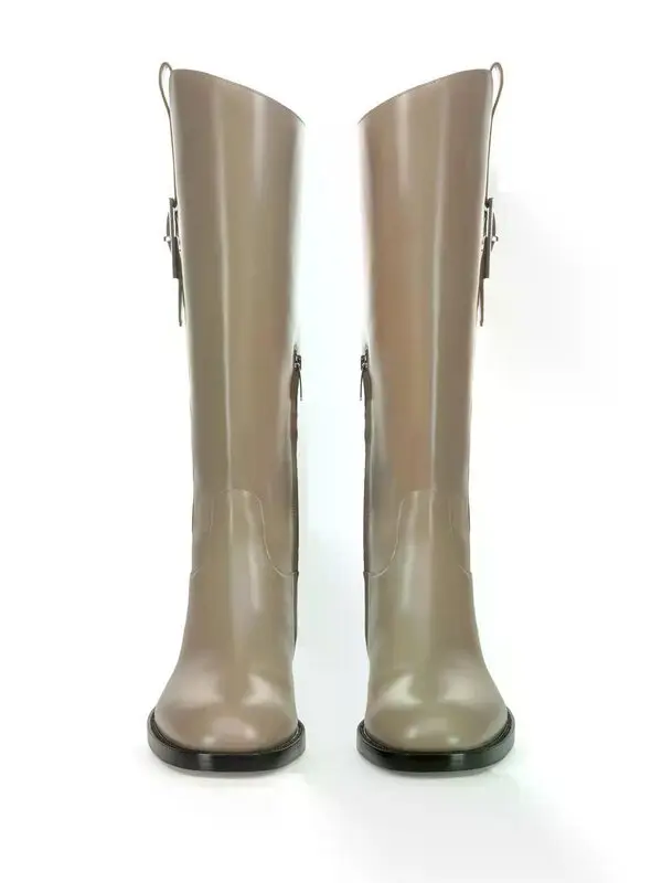 SERGIO ROSSI Knee-high Boots With Buckle Detail
