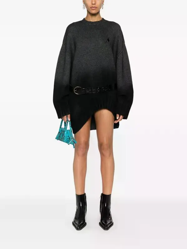 Attico Ribbed-knit Mini Dress