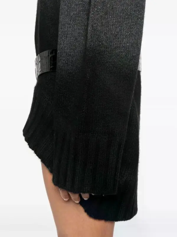 Attico Ribbed-knit Mini Dress