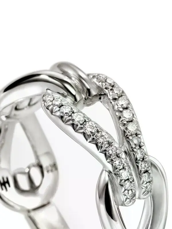 John Hardy Surf Pavé Link Ring