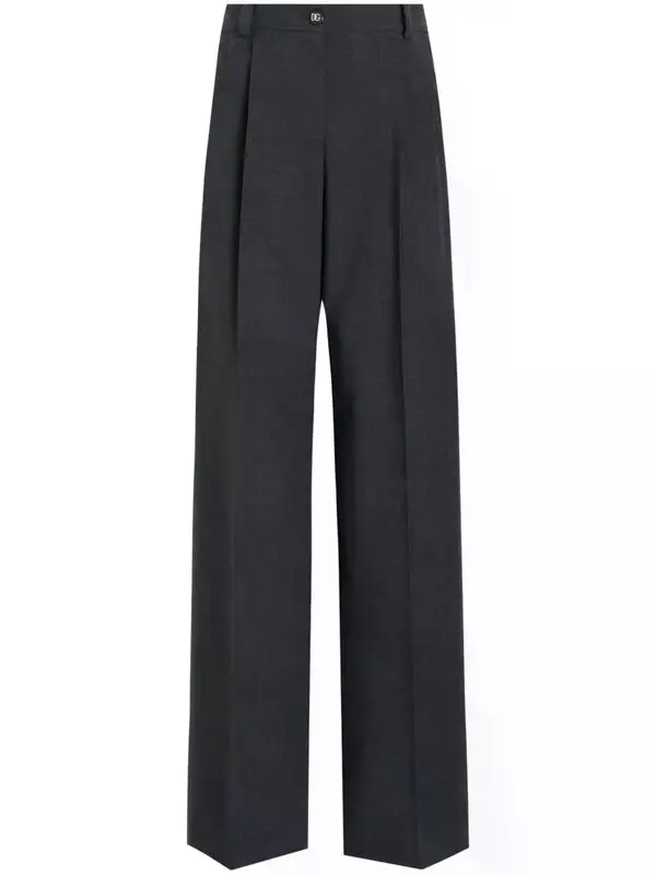 Dolce & Gabbana Tailored Pressed Crease Straight-leg Trousers