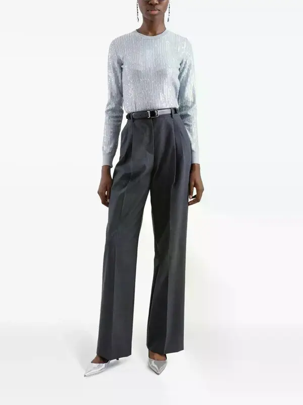 Dolce & Gabbana Tailored Pressed Crease Straight-leg Trousers