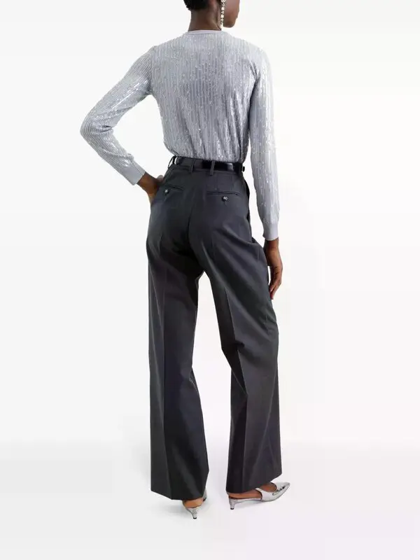 Dolce & Gabbana Tailored Pressed Crease Straight-leg Trousers