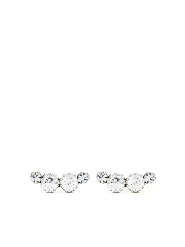 Isabel Marant Étoile Crystal Embellished Ear Climbers - Silver