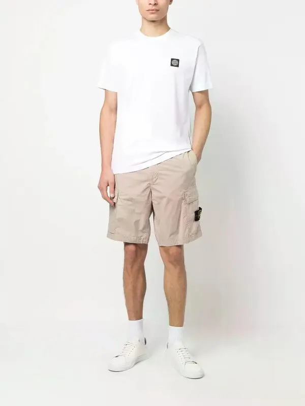 Stone Island Parachute Canvas Shorts - Neutrals