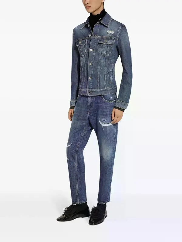Dolce & Gabbana Buttoned Denim Jacket - Blue