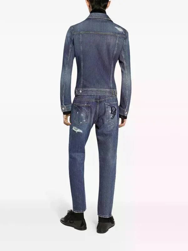 Dolce & Gabbana Buttoned Denim Jacket - Blue