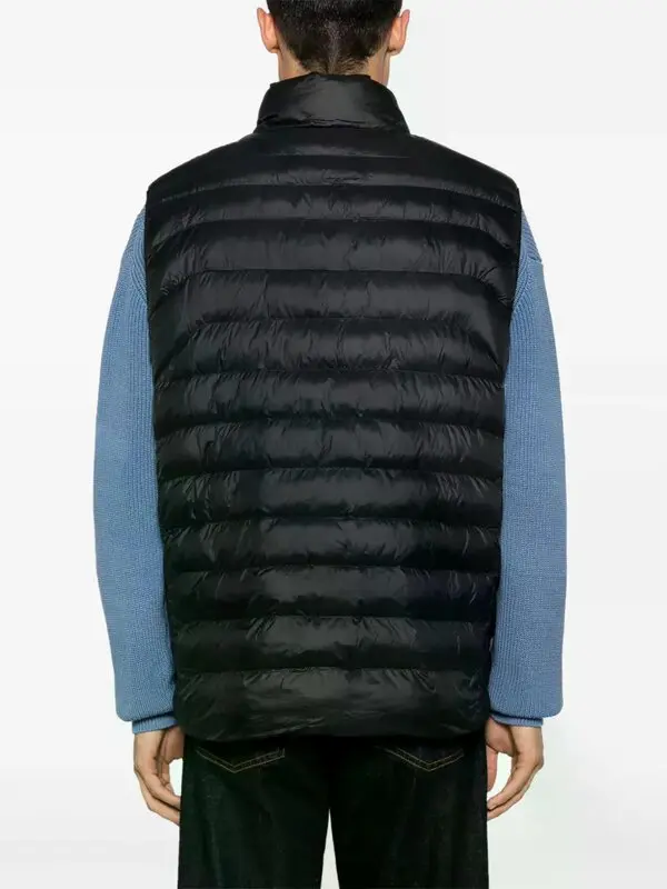 Polo Ralph Lauren Padded Gilet With Embroidered Logo - Black