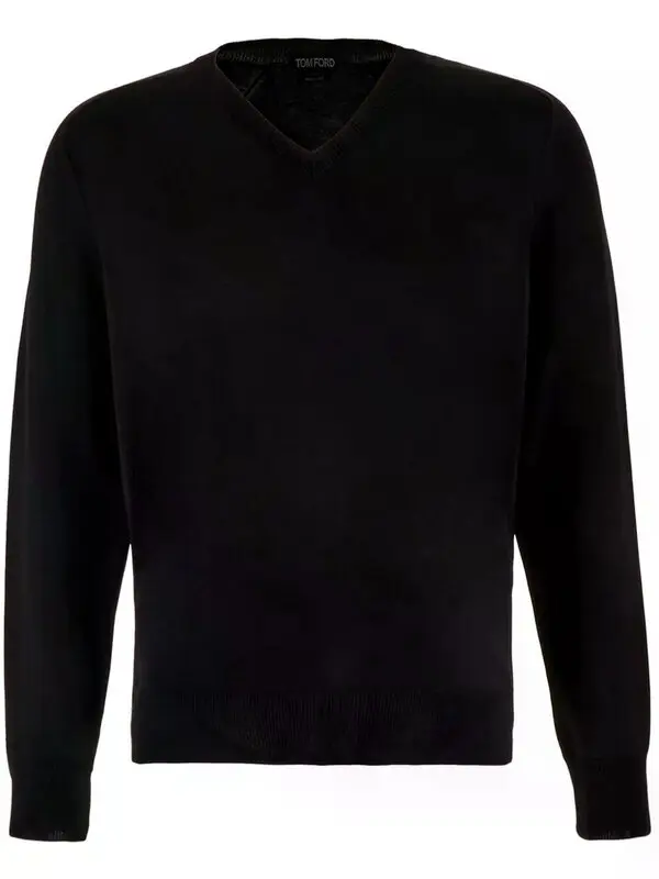 TOM FORD V-neck Jumper - Black