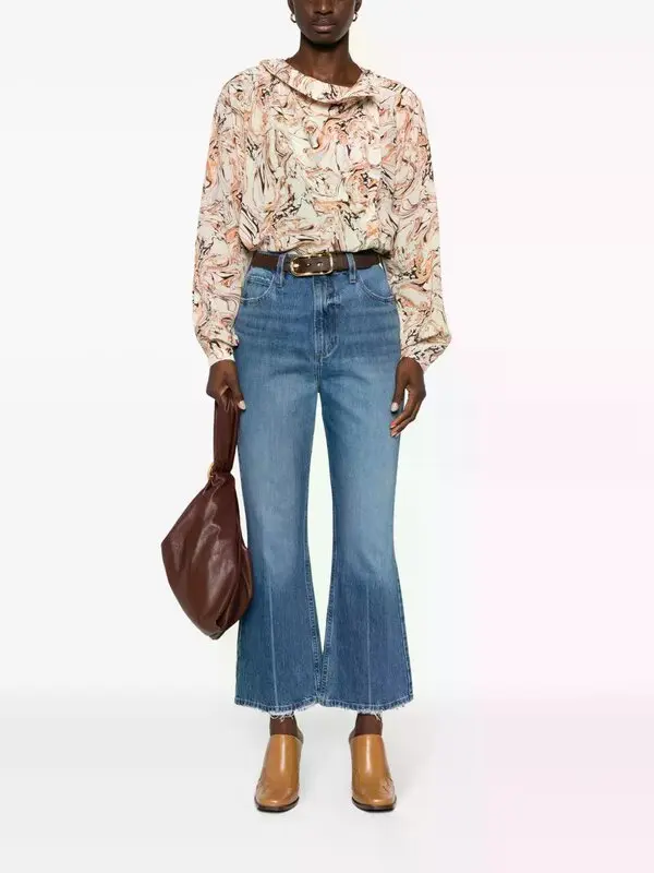 FRAME Le High 'n' Tight Flared Jeans - Blue