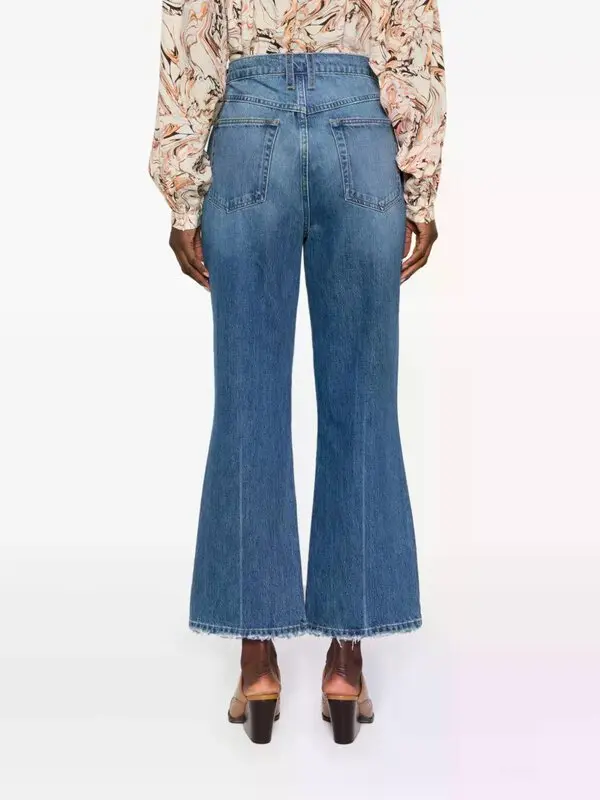 FRAME Le High 'n' Tight Flared Jeans - Blue