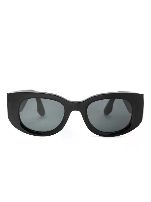 Victoria Beckham Oval-frame Sunglasses - Black