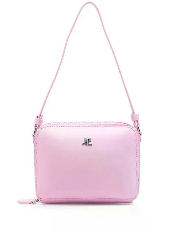 COURREGES Cloud Leather Shoulder Bag - Pink