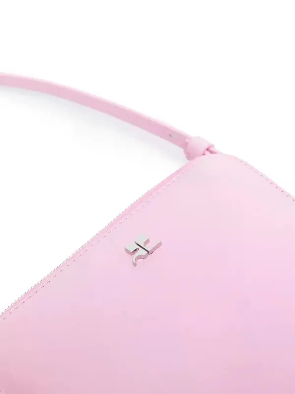 COURREGES Cloud Leather Shoulder Bag - Pink