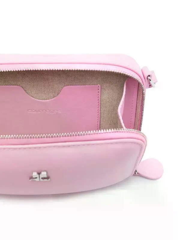 COURREGES Cloud Leather Shoulder Bag - Pink