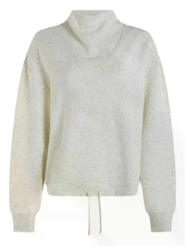 Varley Betsy Speckled Cowl Neck Sweatshirt - Neutrals