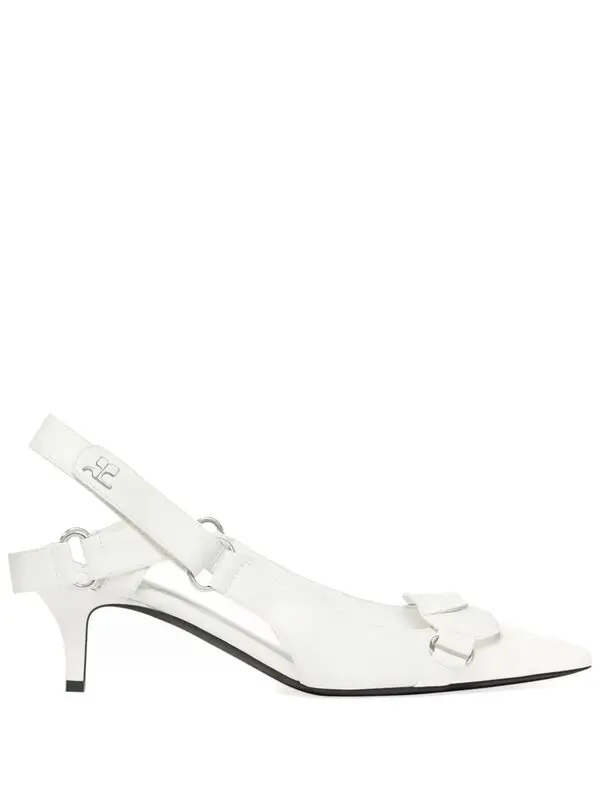 COURREGES Slingback Pumps - White