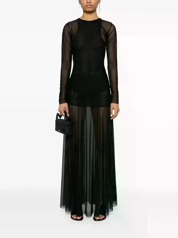 FEDERICO CINA Sheer Layered Dress