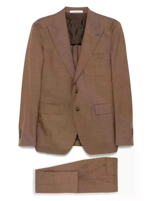 Tagliatore Single-breasted Suit - Brown