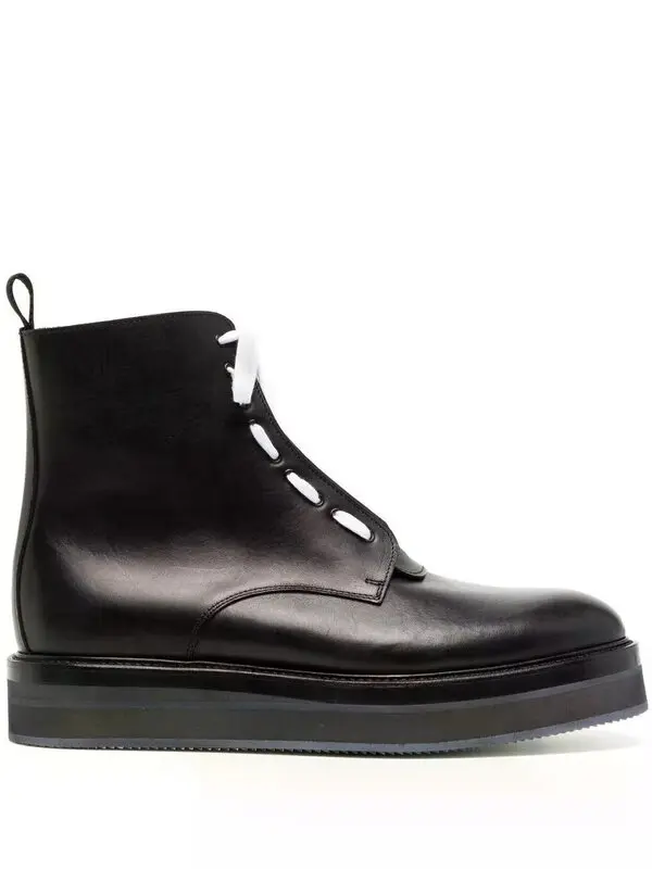 NICOLAS ANDREAS TARALIS Lace-up Leather Ankle Boots