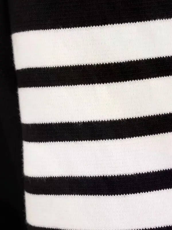 Thom Browne Stripe-detail Cotton Cardigan - Black