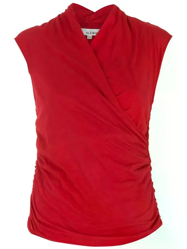 AMIR SLAMA Draped Blouse