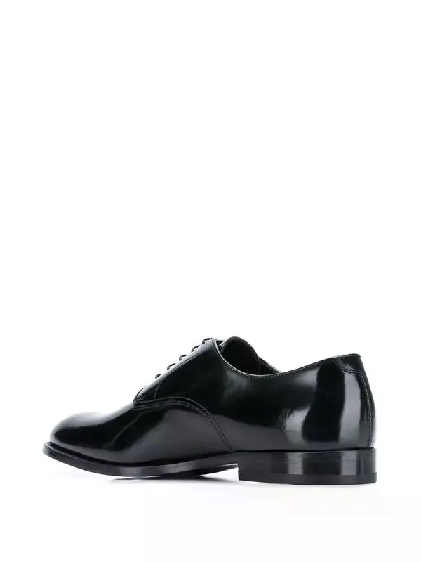 DOUCAL'S Leather Derby Shoes - Black