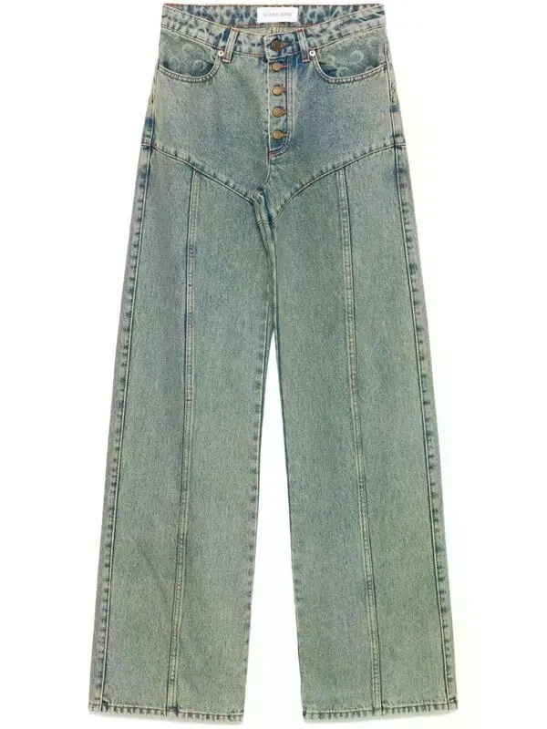 MARINE SERRE Moon Laser Flared Jeans