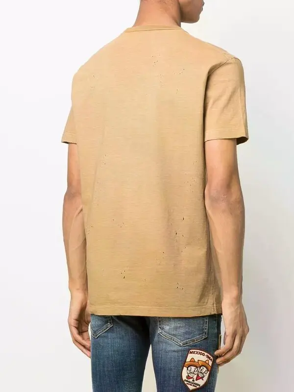 Dsquared2 Logo-print Short-sleeve T-shirt - Neutrals