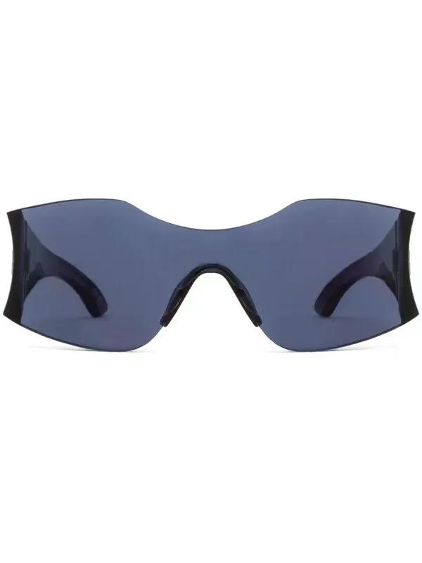 Balenciaga Hourglass Mask Sunglasses - Blue