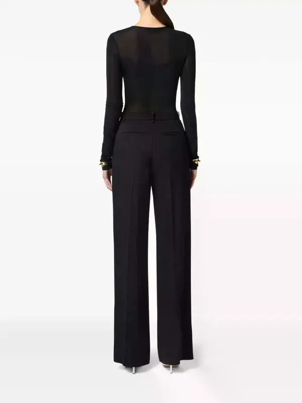 Elisabetta Franchi Pressed-crease Trousers