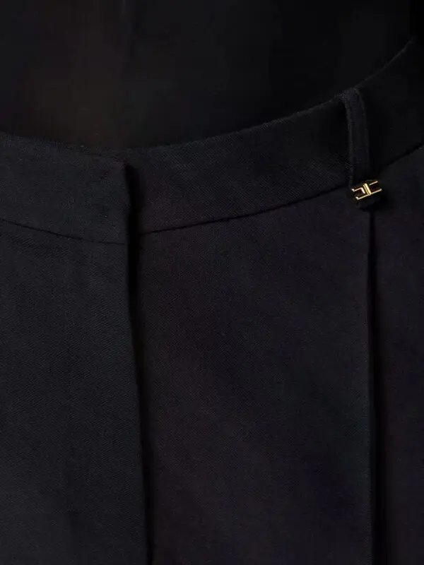 Elisabetta Franchi Pressed-crease Trousers