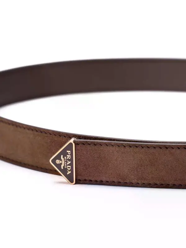 Prada Logo-buckle Leather Belt