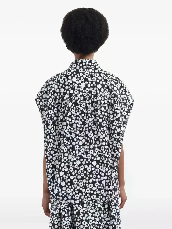 Marni Floral-print Shirt - Black