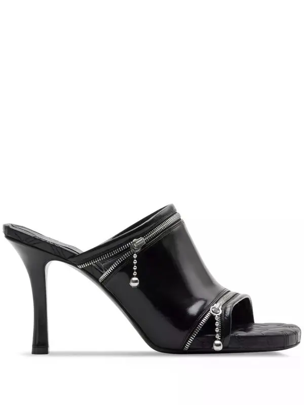 Burberry Peep 85mm Leather Sandals