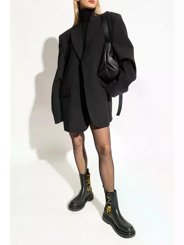 Versace Chain Couture-print Boots