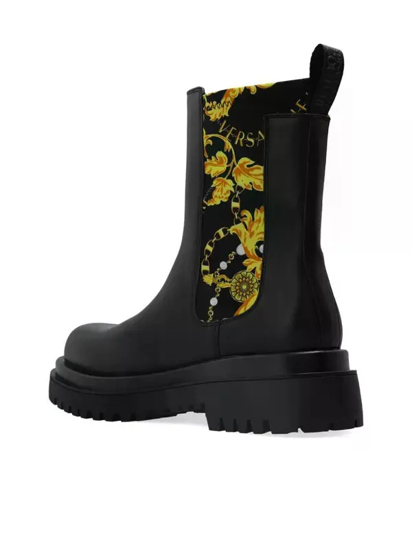 Versace Chain Couture-print Boots