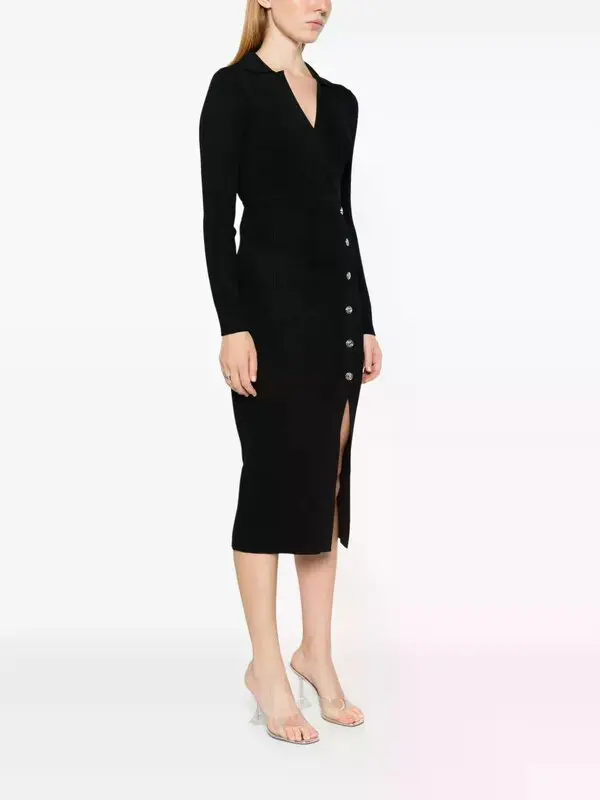 Pinko Fine-ribbed Midi Dress