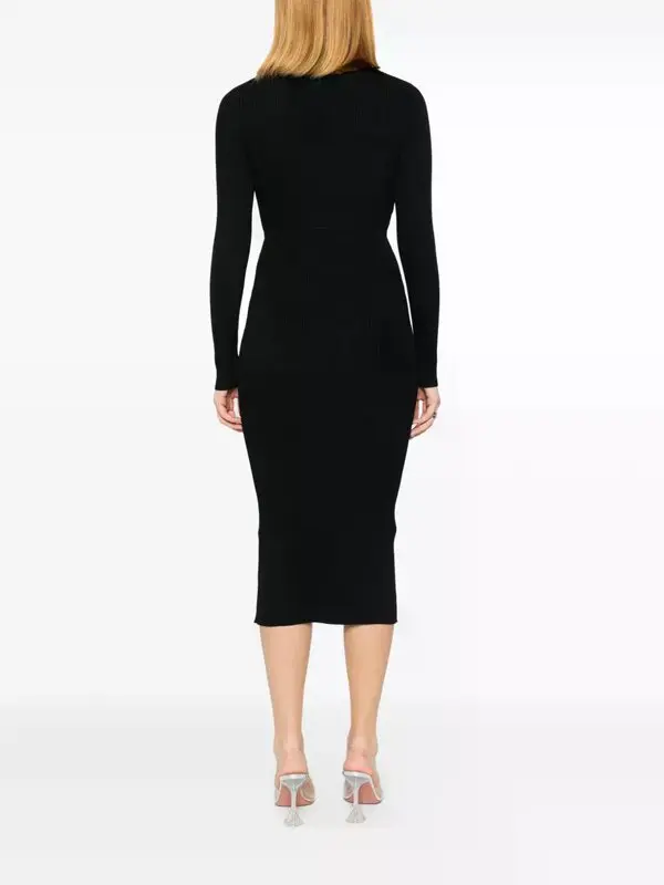 Pinko Fine-ribbed Midi Dress