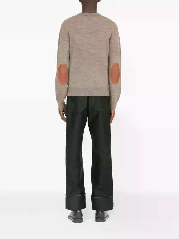 MAISON MARGIELA Elbow-patch Fine-knit Cardigan