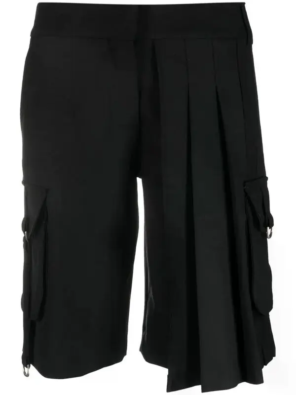 Off-White Pleated Cargo Shorts