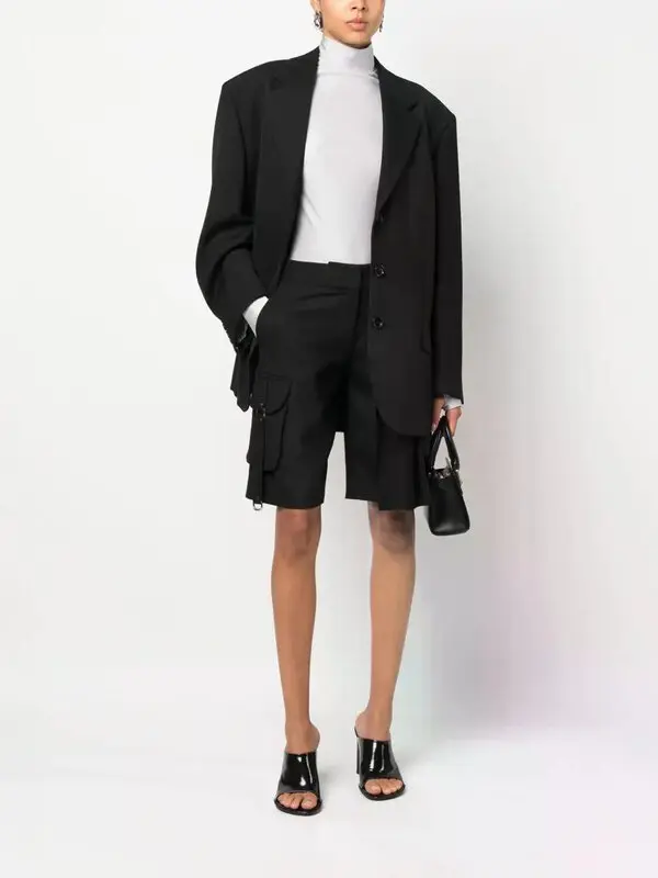 Off-White Pleated Cargo Shorts