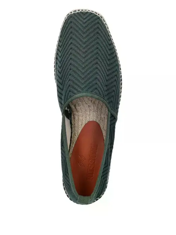 Missoni Corfu Herringbone Espadrilles - Green