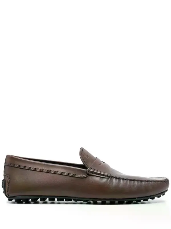 TOD'S Embossed-logo Detail Loafers